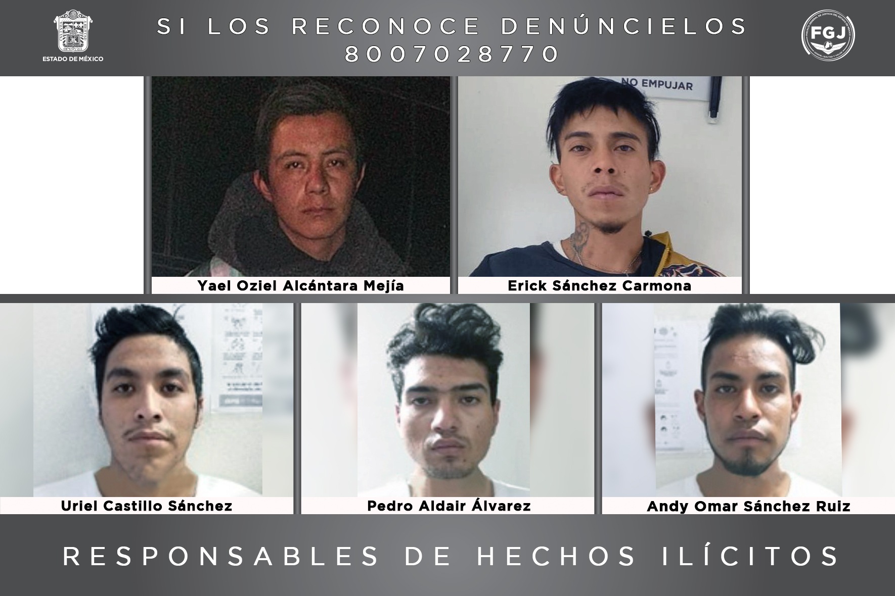 Dictan Condenas De 11 14 Y 17 Años De Cárcel A Seis Sujetos Acusados